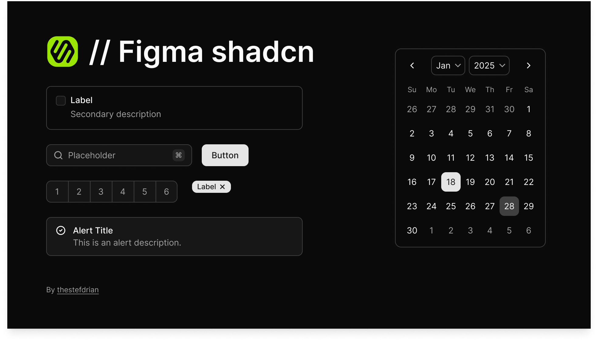 Shadcn/ui for Figma